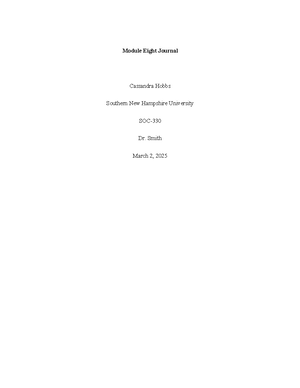 SOC 330 Milestone One Worksheet - SOC 330 Milestone One Worksheet Name ...