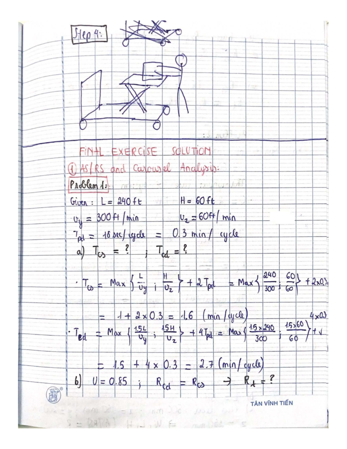 Final Exam: Material Handling Systems (MHS) Solutions and Analysis ...
