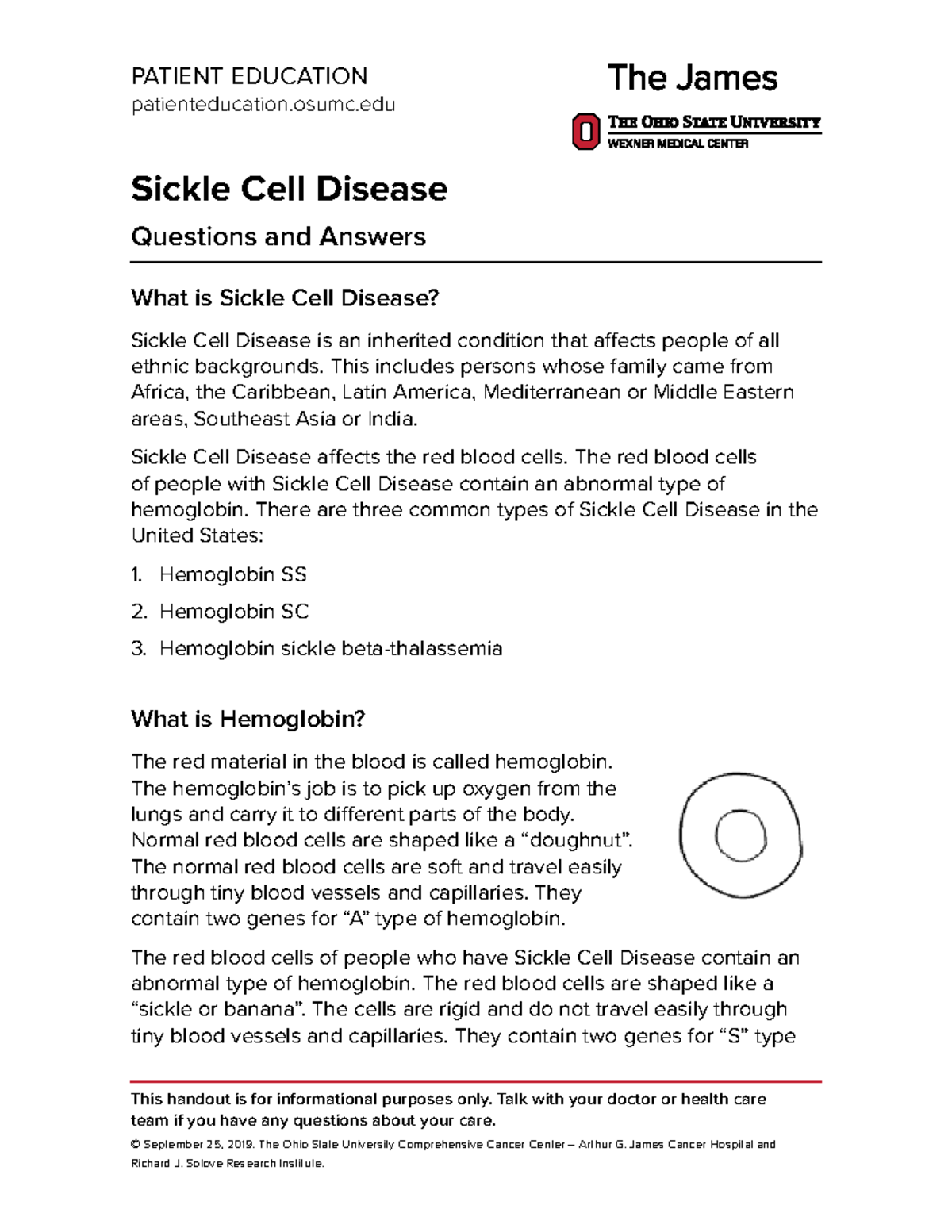 Sickle Cell Disease: Key Information & FAQs - Studocu