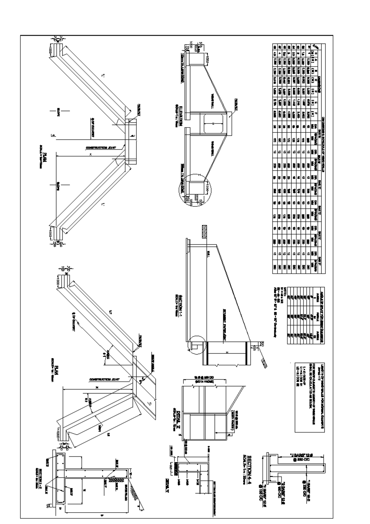Wing Wall Drawing for Skew Culverts Dimensions and Angles - Studocu