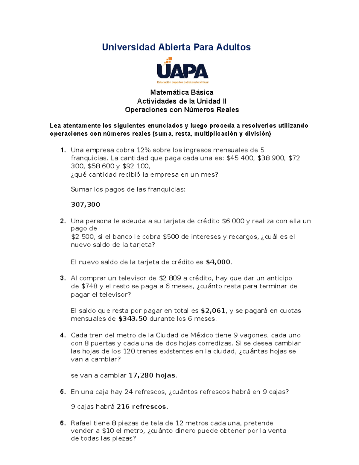 Actividades de la unidad II - Universidad Abierta Para Adultos ...
