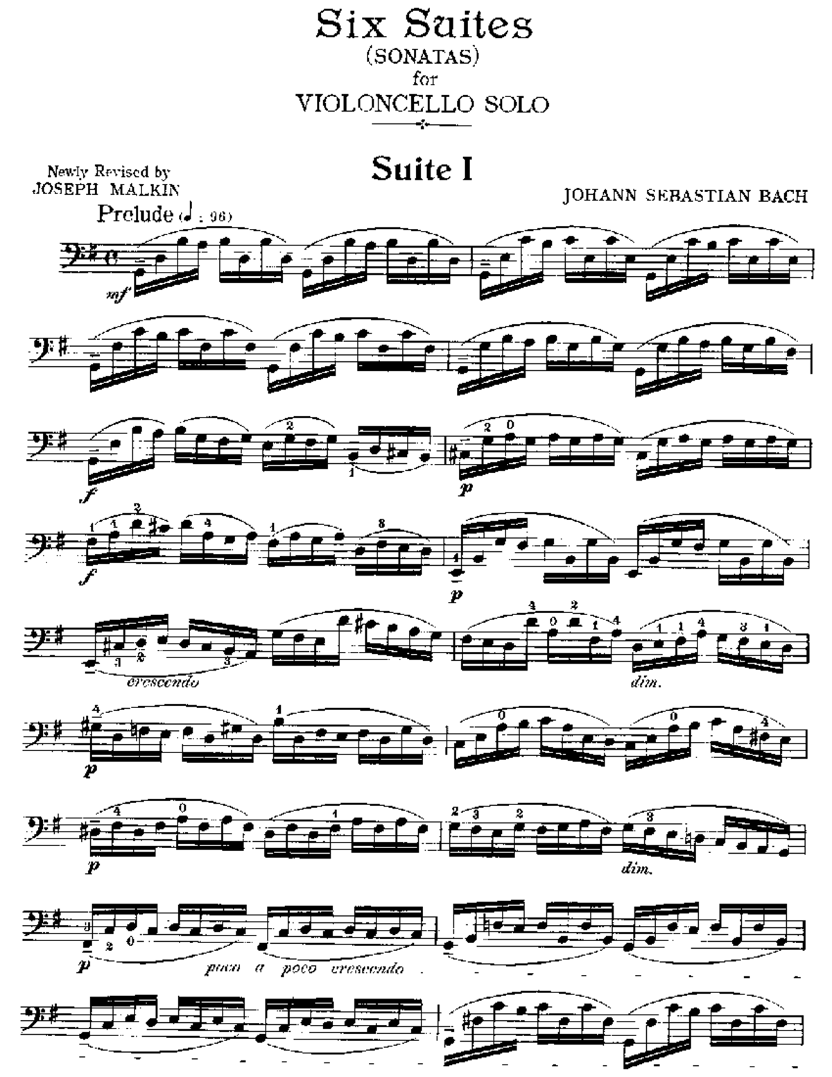 Bach Cello Suite I (Revised) - Detailed Analysis & Notation - Studocu