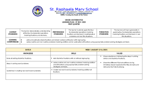 Lesson Plan for Mathematics 6 - Giving the value of exponential ...
