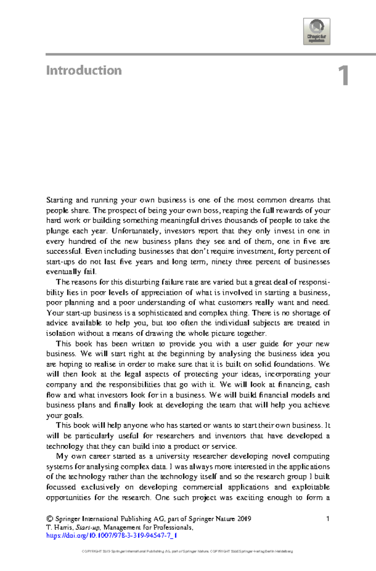 Introduction - Business Ad - Introduction 1 Starting and running your ...