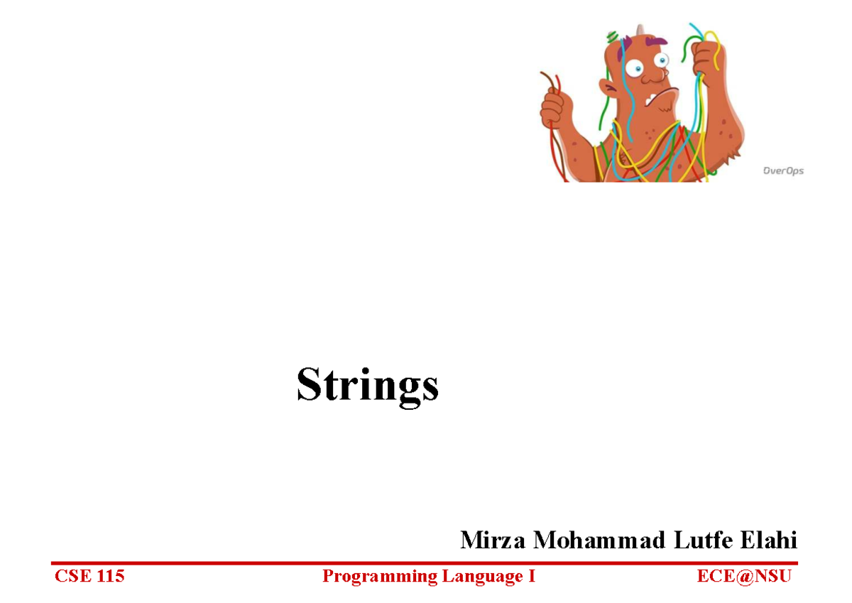 CSE 115: Strings Overview and Functions - Summer 2025 - Studocu