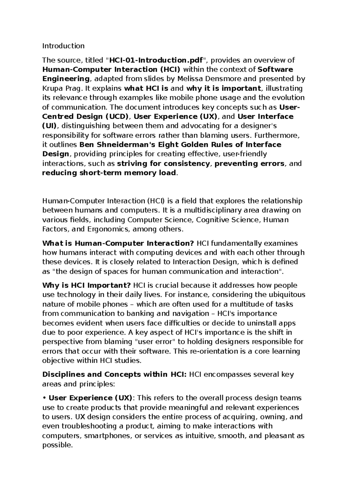 Human-Computer Interaction (HCI) Overview: Key Concepts and Principles ...