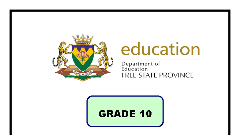 GR 10 Mathematics P1 Marking Guidelines - Nov 2025 - Studocu