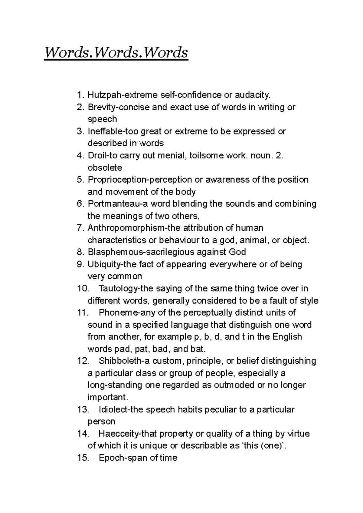A-Level & GCSE English Lit/Lang: Essential Vocabulary for Essays - Studocu