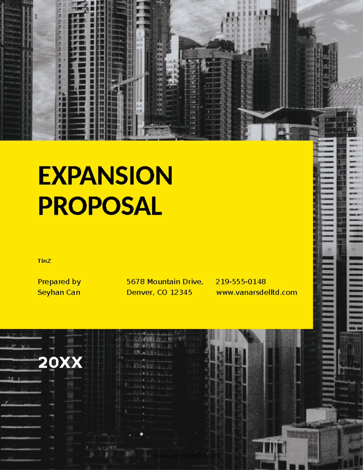 Expansion Proposal for VanArsdel, Ltd. - Project 5 - Studocu