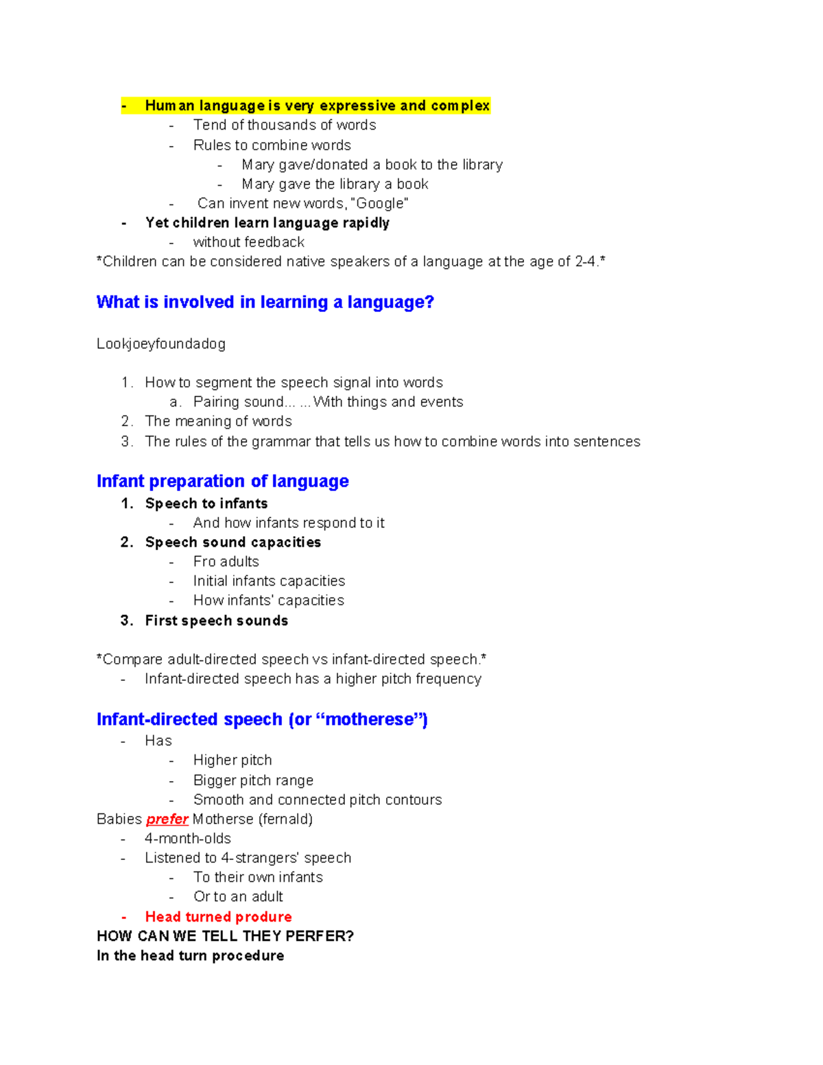 Understanding Infant Language Acquisition and Development (PSY 101 ...