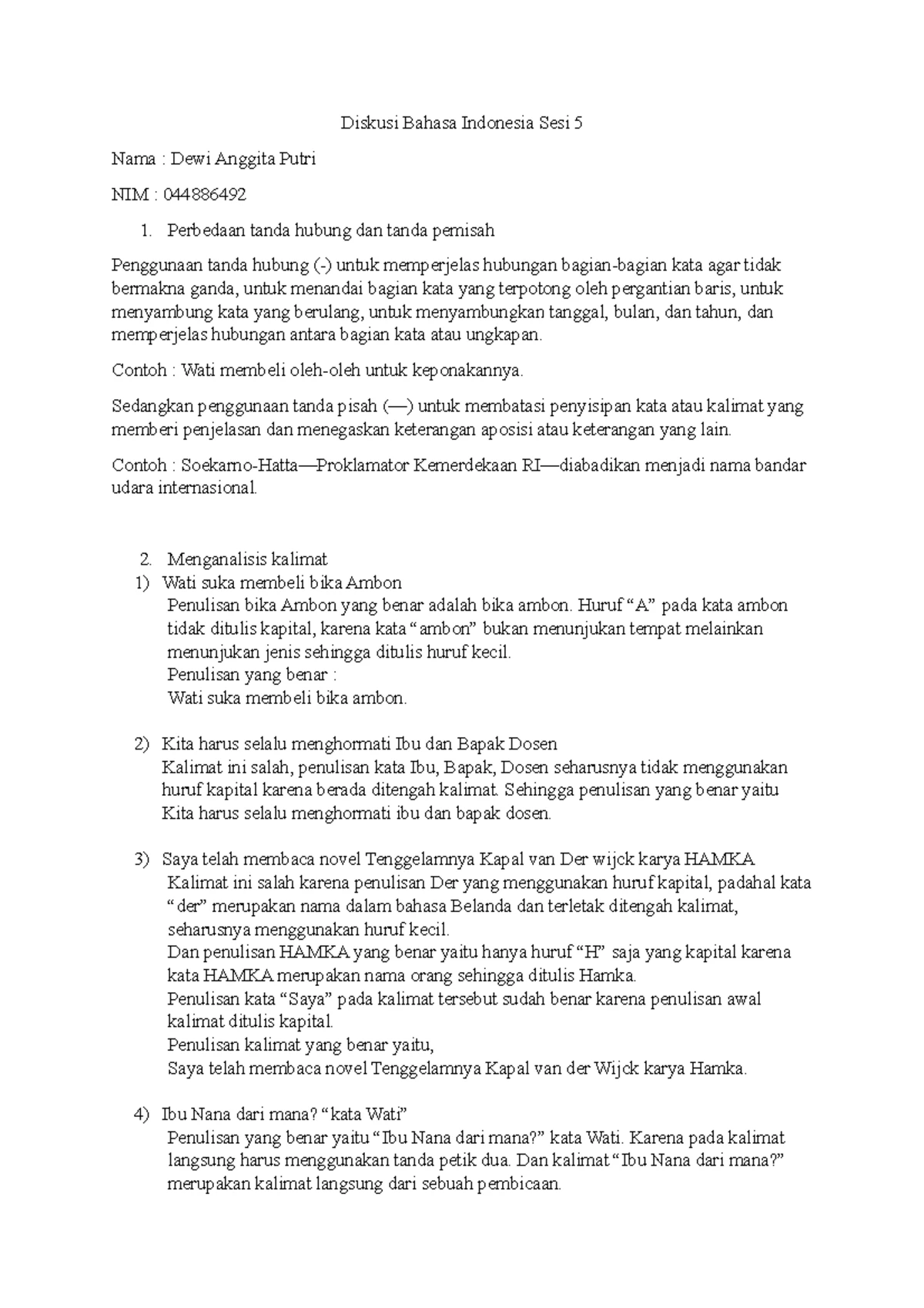 Tugas 2 - Bahasa Indonesia MKWU4108 - Tugas 2 Buatlah sebuah makalah ...