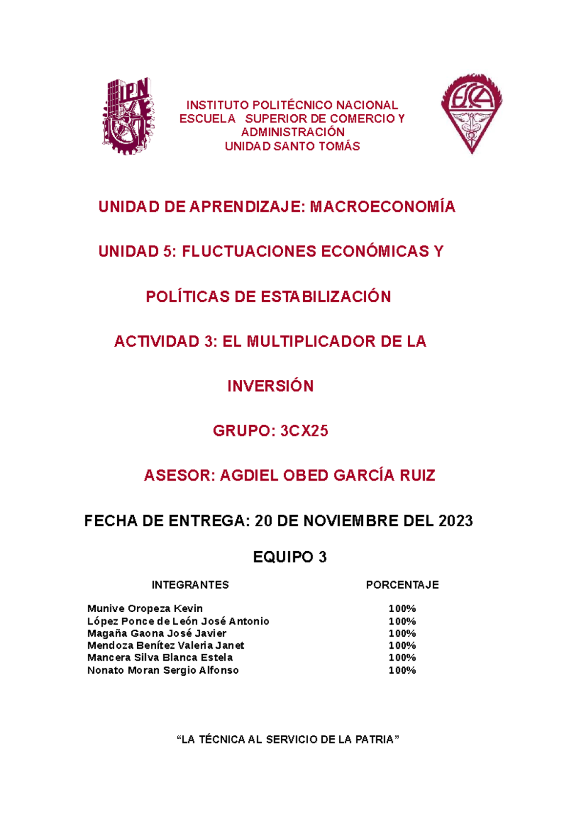 U5A3 Equipo 3: El Efecto del Multiplicador de la Inversión en Economía ...