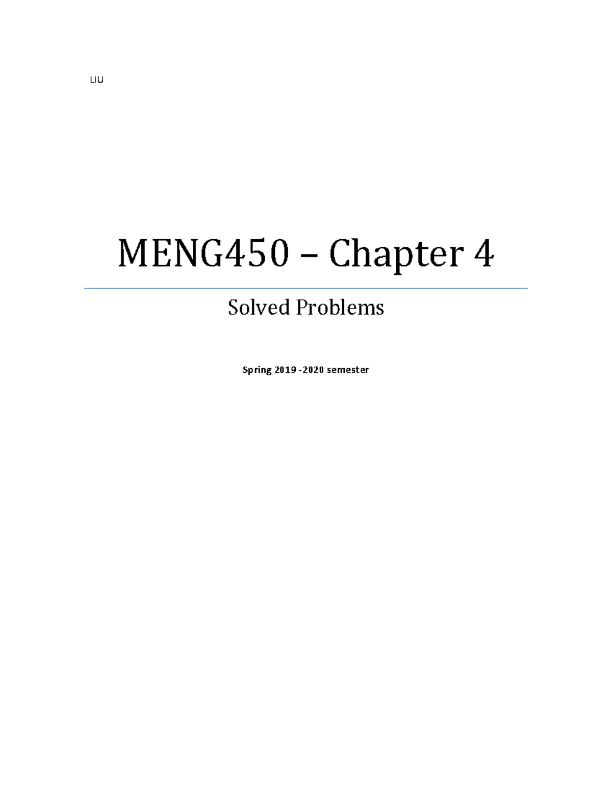 MENG450 Chapter 4 Solutions for Slider Crank Mechanisms - Studocu