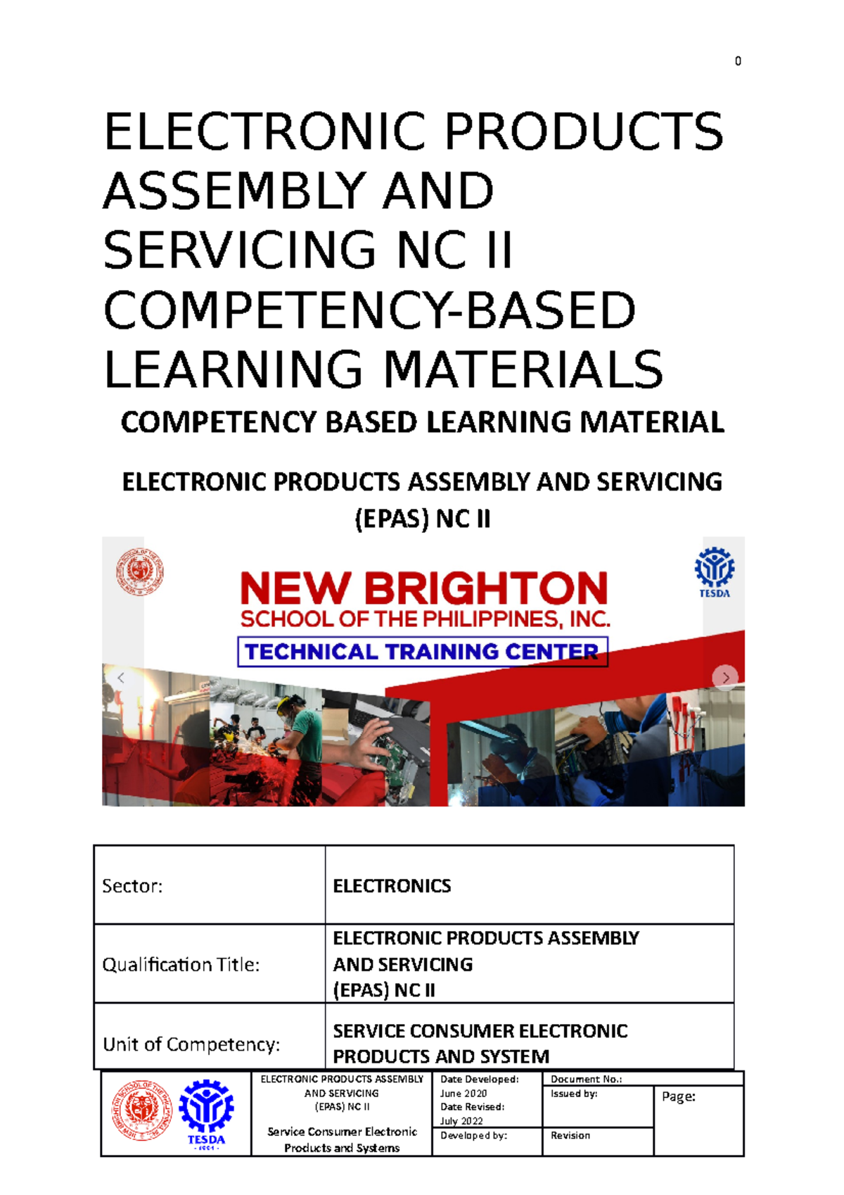 Core-EPAS-Module 2: Servicing Consumer Electronic Products - Studocu