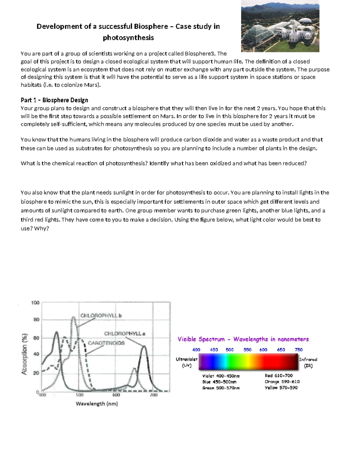 Chapter 8 Case Study - Photosynthesis in Closed Ecological Systems ...