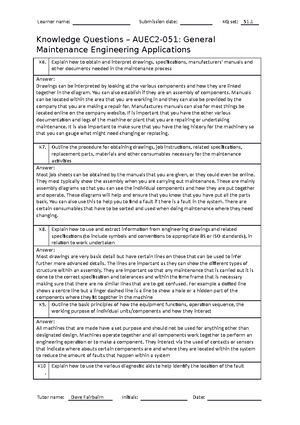 EAL AUEC2005 1 - goog information - Issue 1. Unit Code: AUEC2 ...