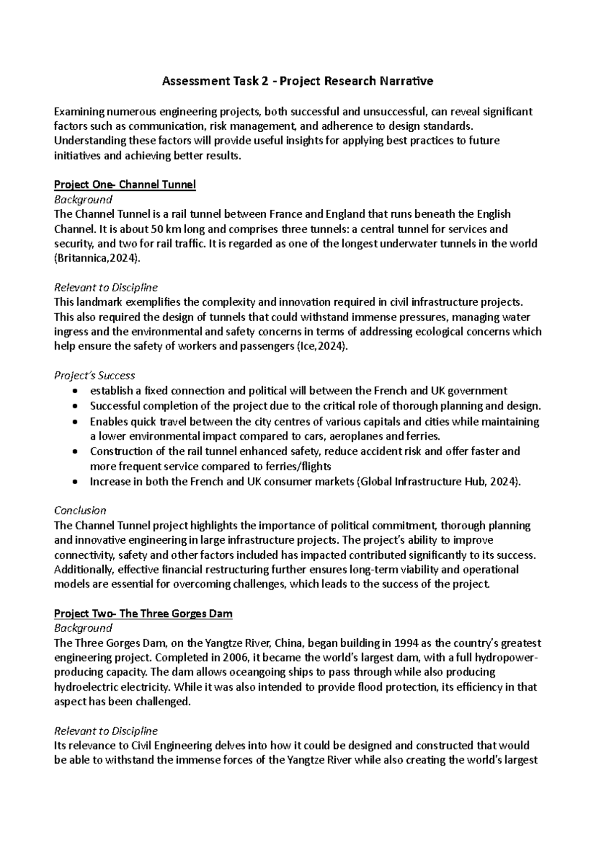 Assessment Task 2 - Project Research Narrative Analysis & Insights ...