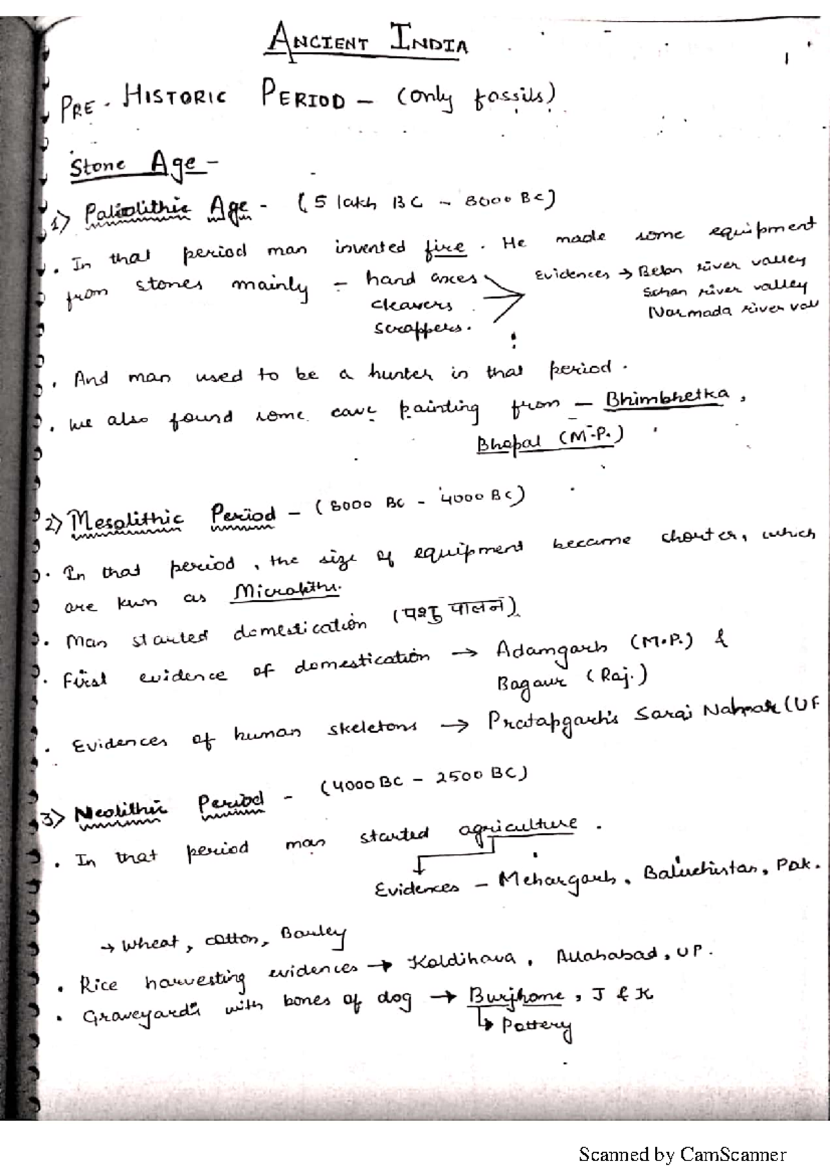 Ancient History Eng Full Class Notes: Prehistoric to Vedic ...