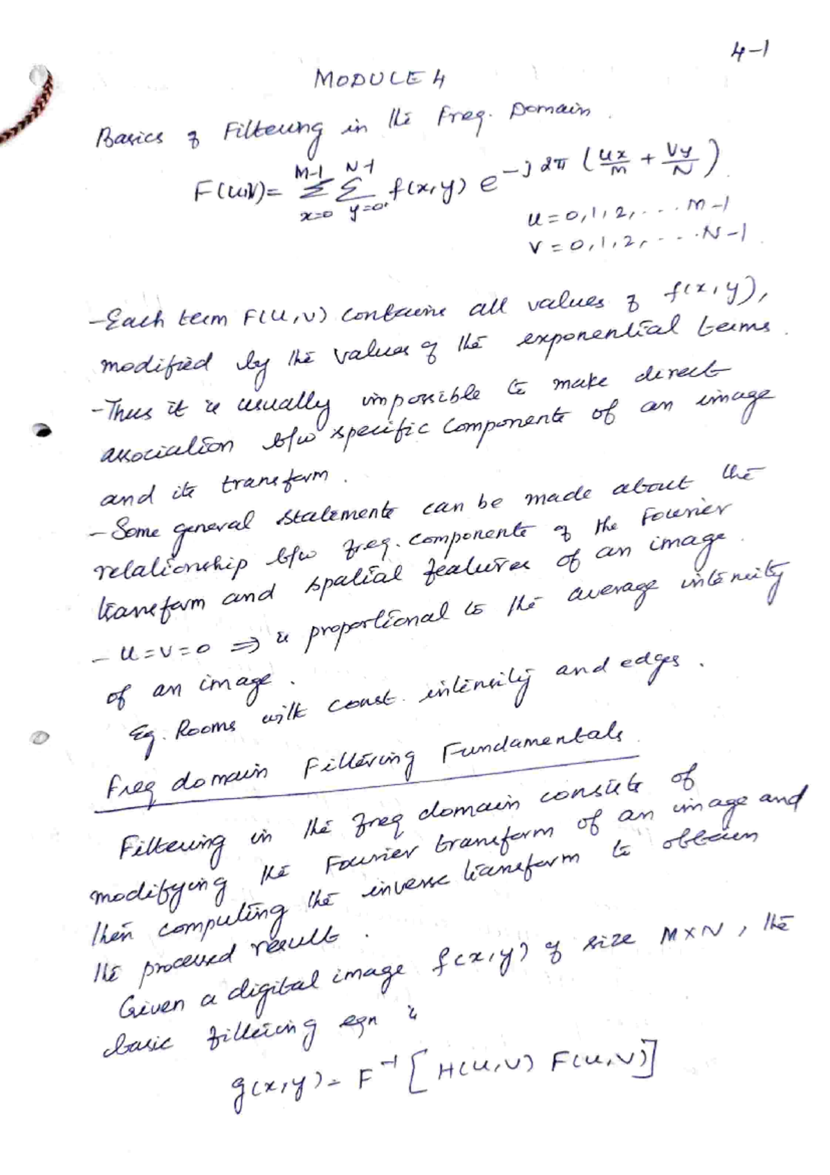 DIP M4 - notes of digital image processing - MODULE 4 Basics of ...