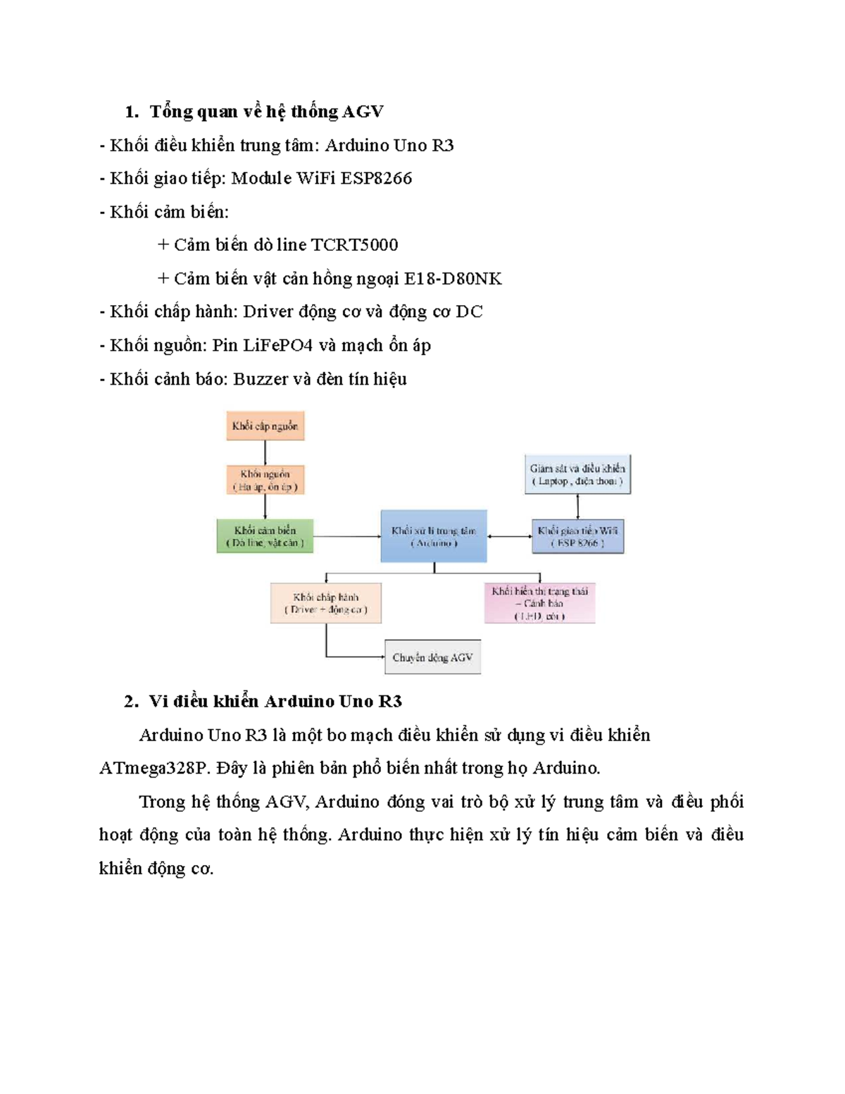 Chương 4-5: Hệ Thống AGV và Vi Điều Khiển Arduino Uno R3 (KMKK) - Studocu