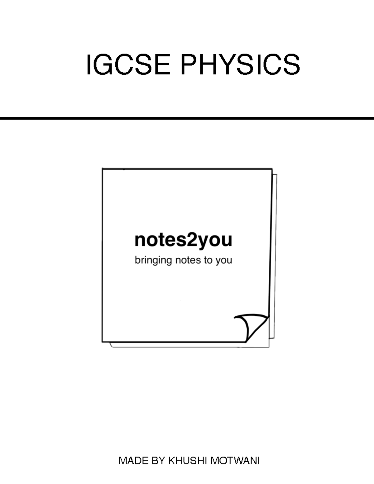 IGCSE Physics Notes: Density, Motion, Forces, and Energy Concepts - Studocu