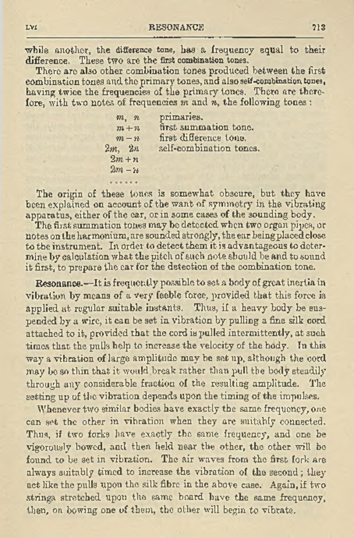 Resonance and Combination Tones in Physics (LVI 713) - Studocu