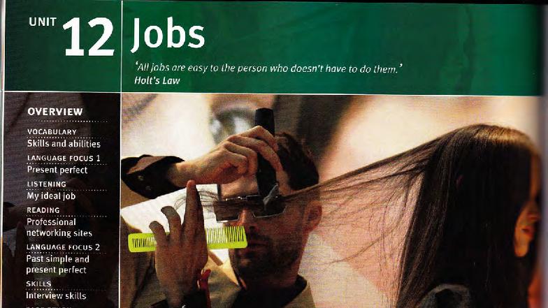 Unit 12: Jobs - English Study Notes - Studocu