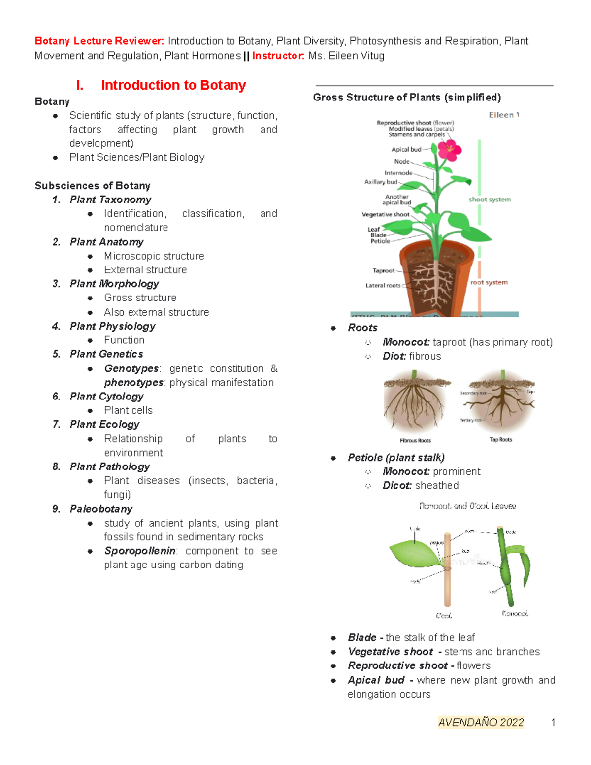 Botany Lecture Notes: Movement & Regulation, Plant Hormones - Studocu