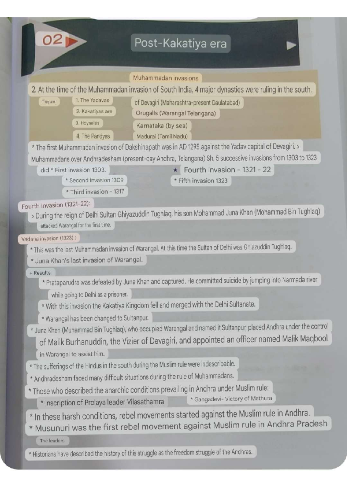 Chapter 2(unit 2) - Ggfhjkkj - 02 era Muhammadan invasions 2. At the ...