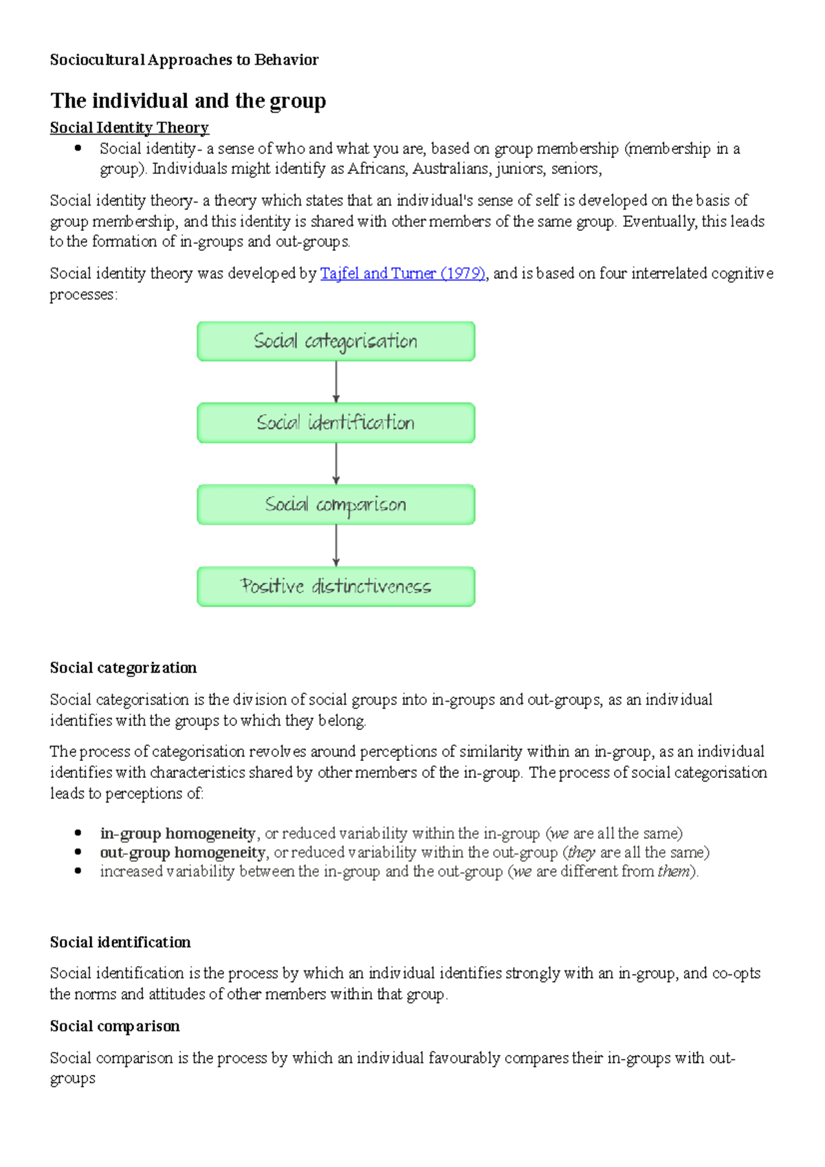 Psychology Finals - These are detailed notes on the sociocultural ...