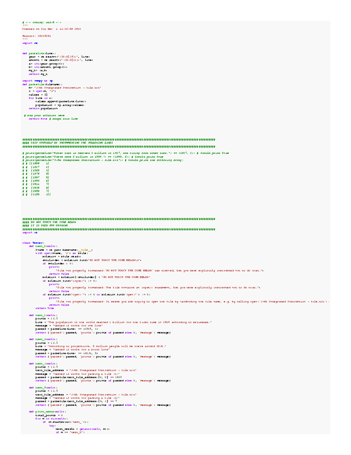 Integrated Instruction 3A - File Parsing and Testing Code - Studeersnel