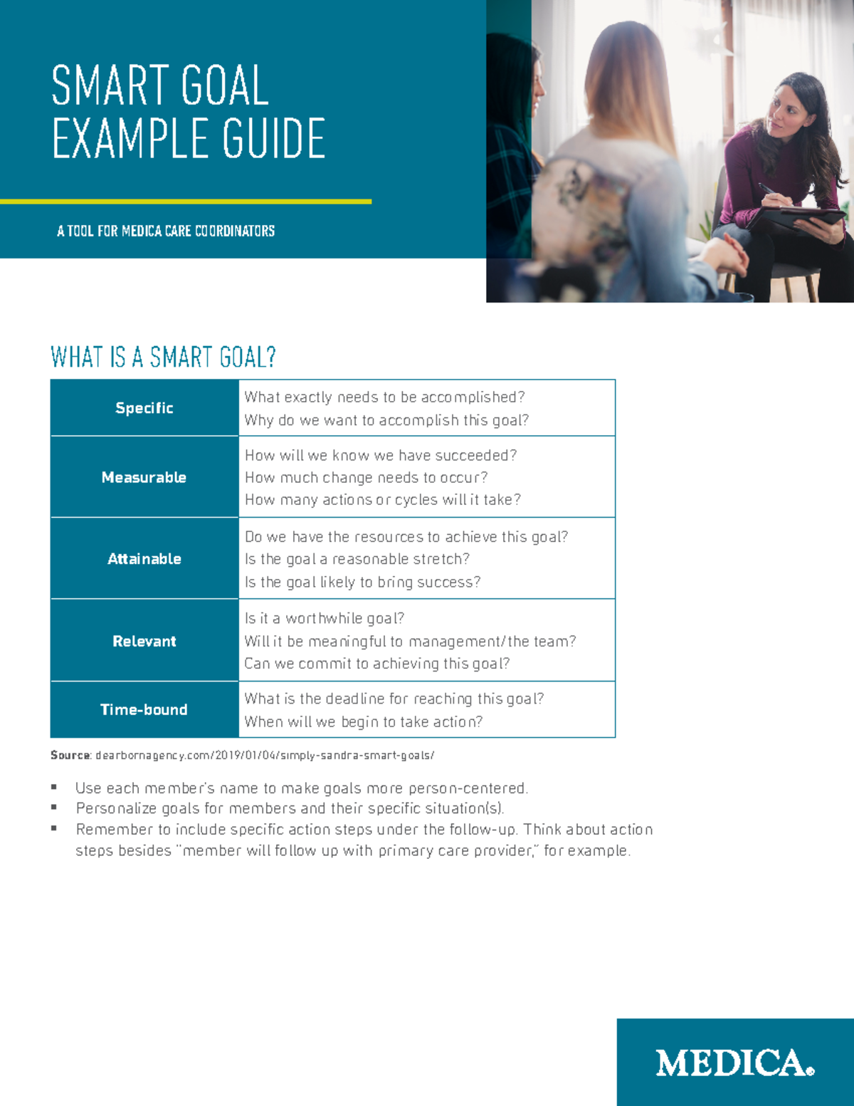 Smart Goal Example Guide - SMART GOAL EXAMPLE GUIDE WHAT IS A SMART ...