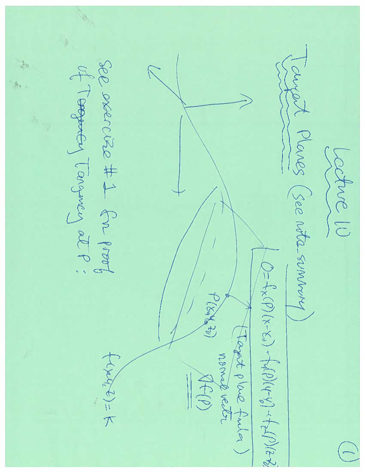 Lecture 10 - Math - Lacture 10 ( Tamat Planes (see rota_summary) T (Tagat plane fula) nomal ...
