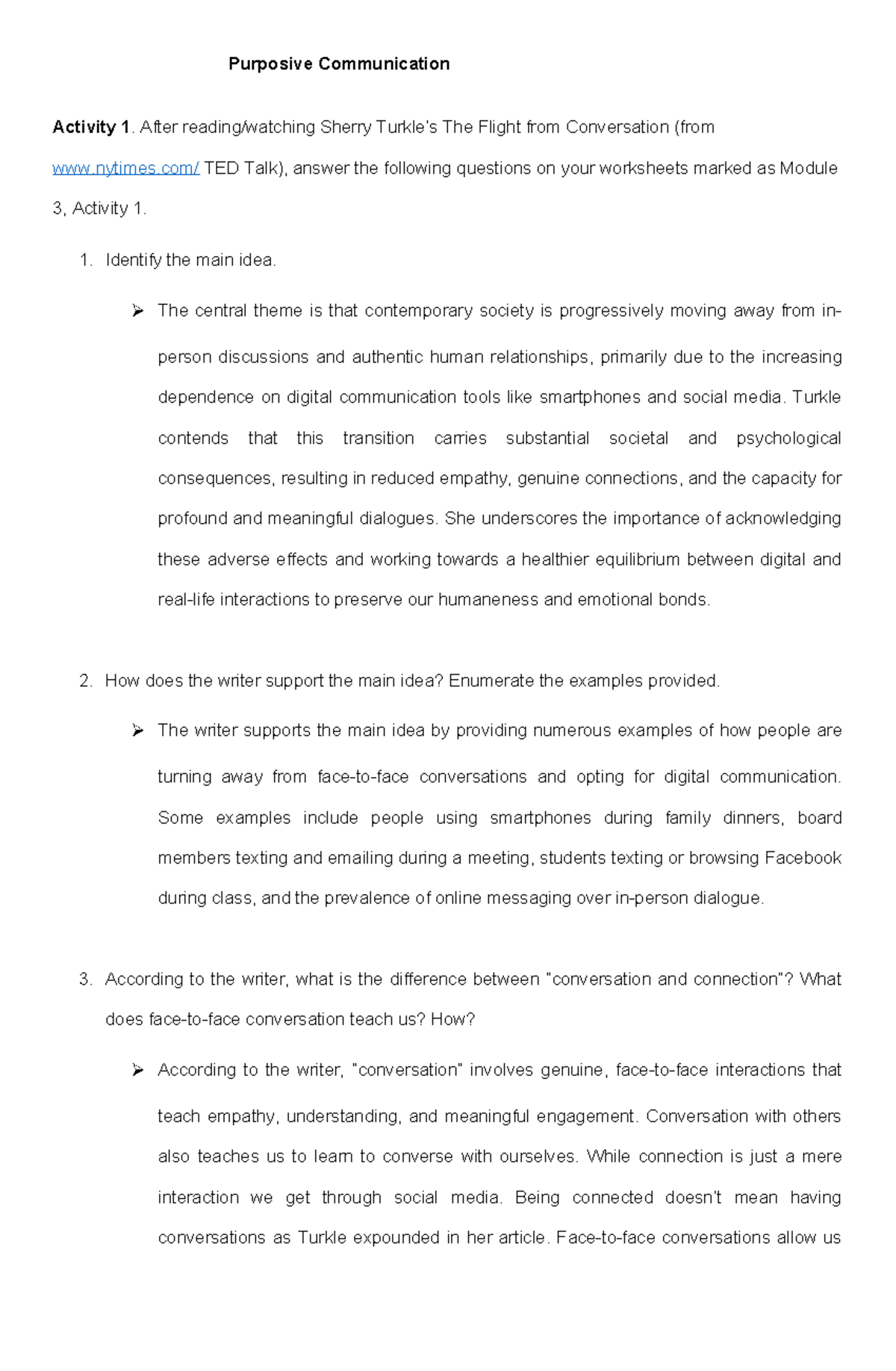 Purposive Communication Module 3 Activity 1: The Flight from ...