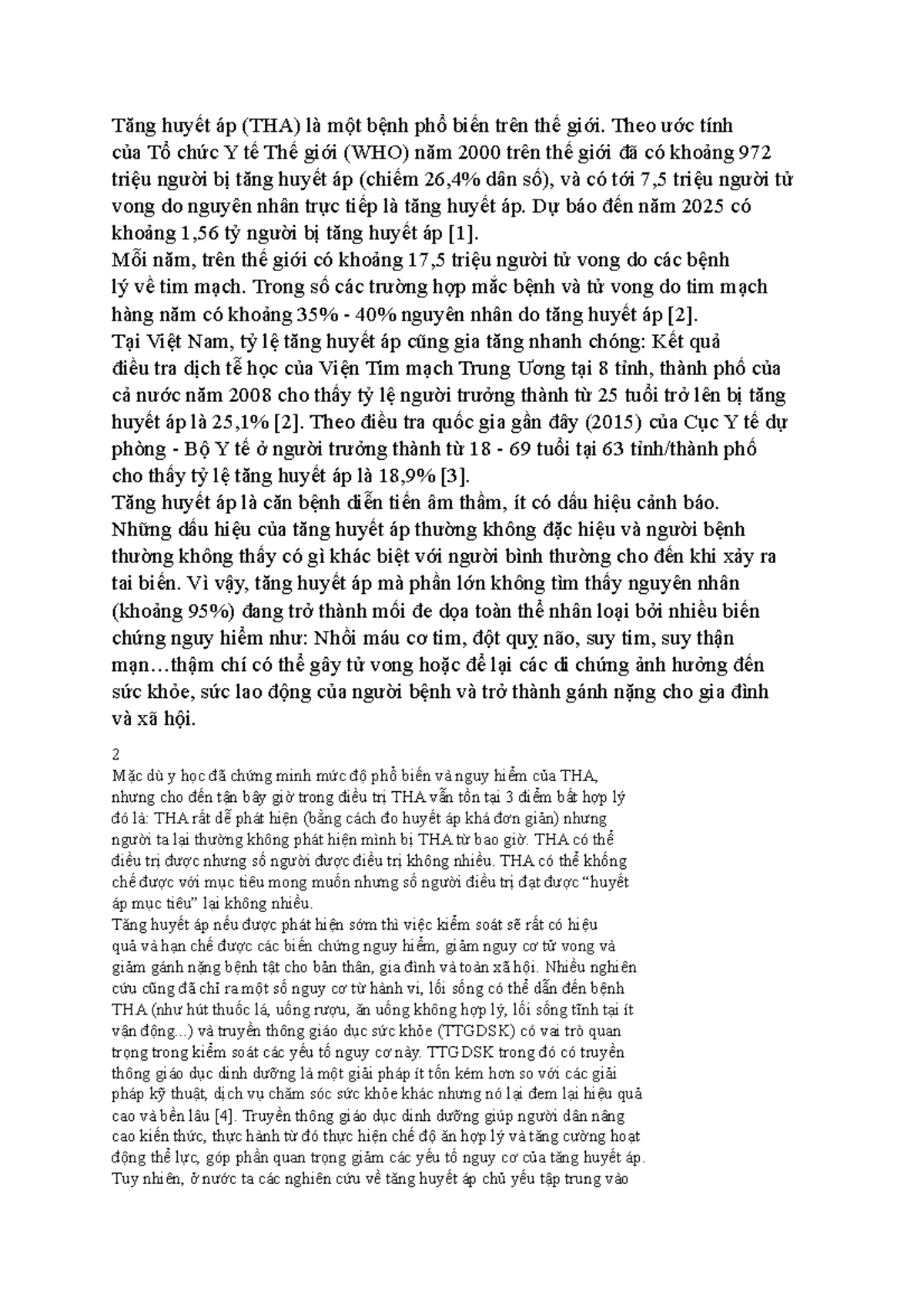 Document-1 - Ddd - Tăng huyết áp (THA) là một bệnh phổ biến trên thế ...