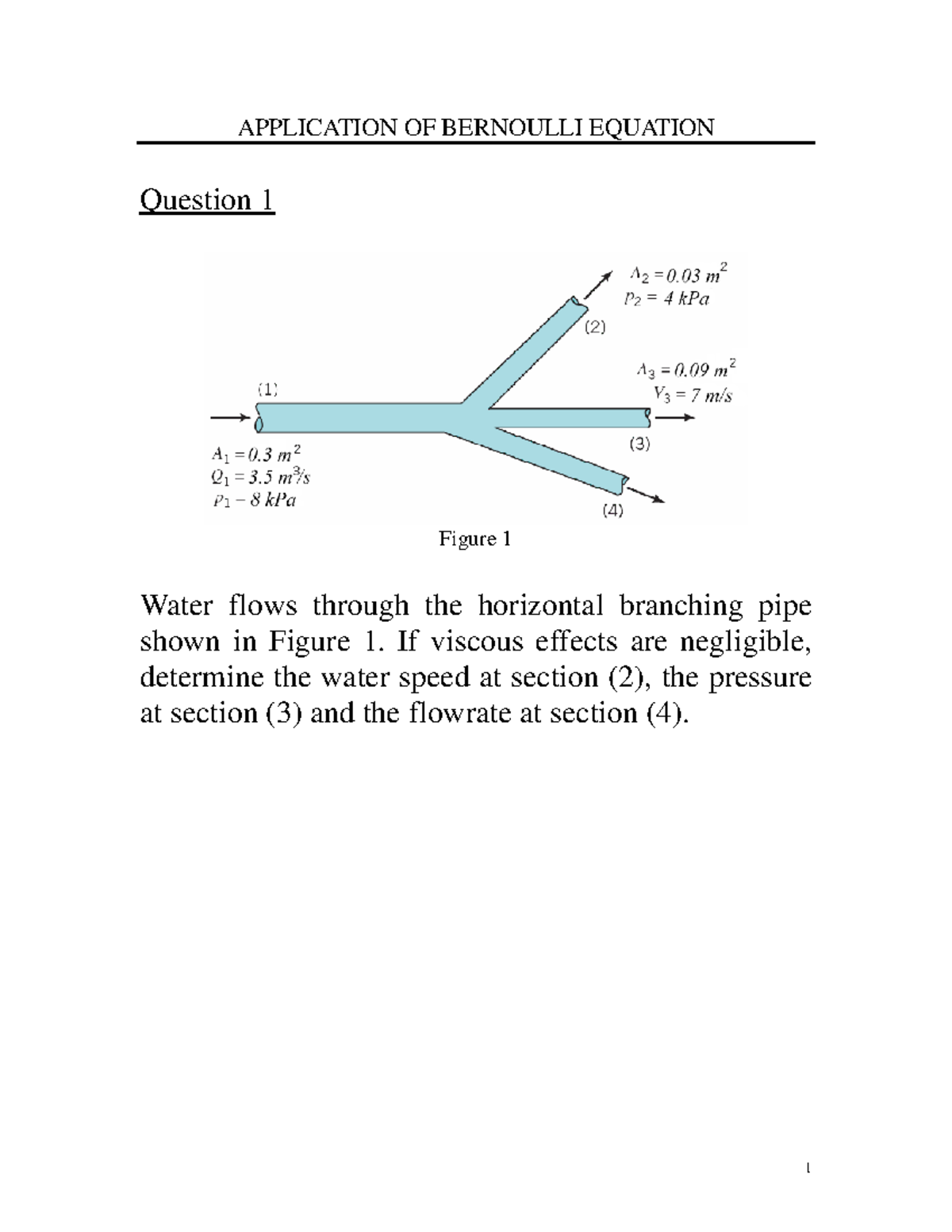 Bernoulli Equation Applications Tutorial 3 - Studocu