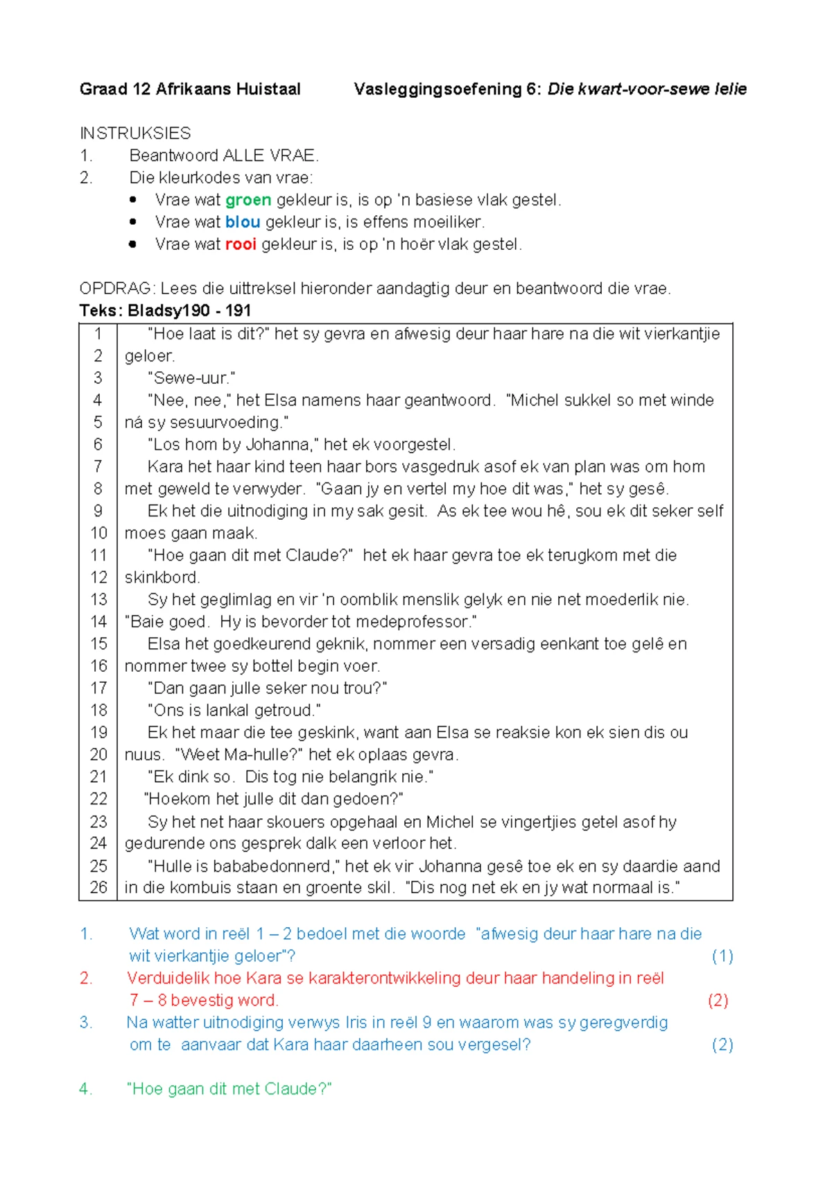 V2 Opsomming van Gedigte en Literêre Ontledings - Studocu