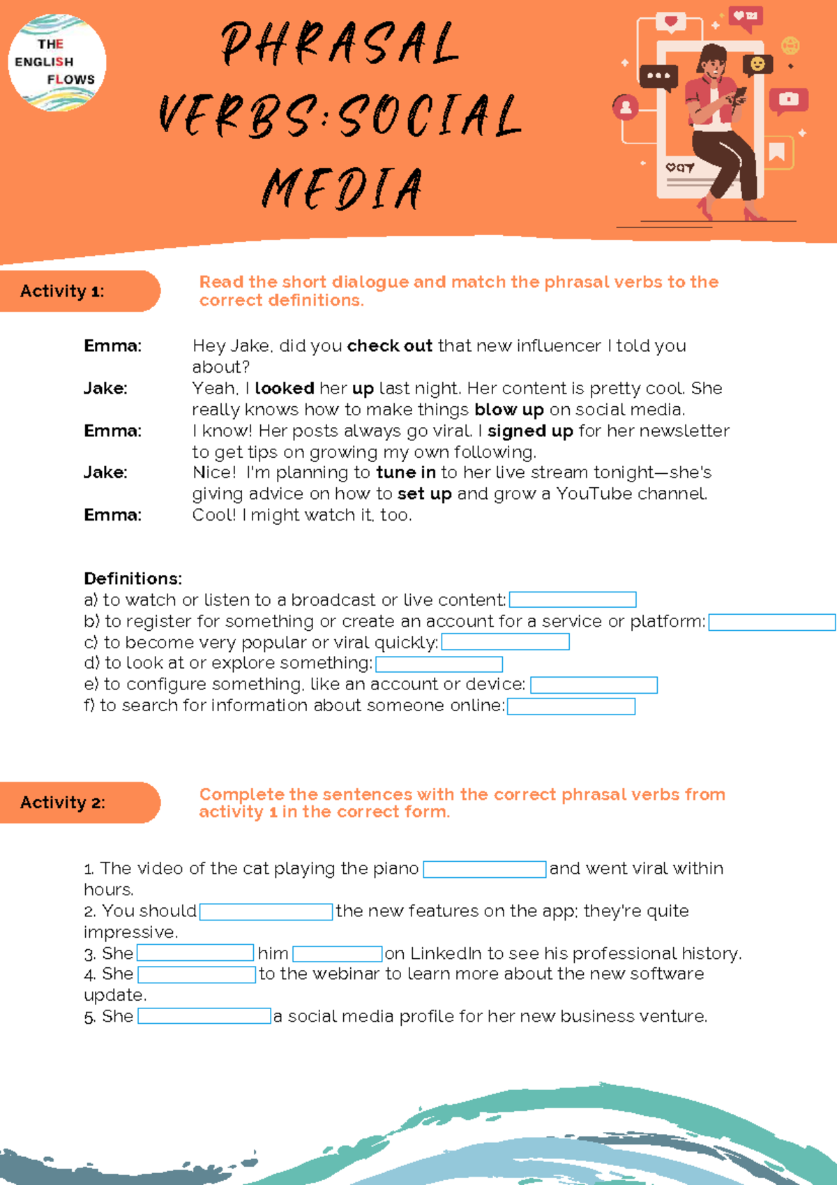 Phrasal Verbs in Social Media: Interactive Activities and Discussions ...
