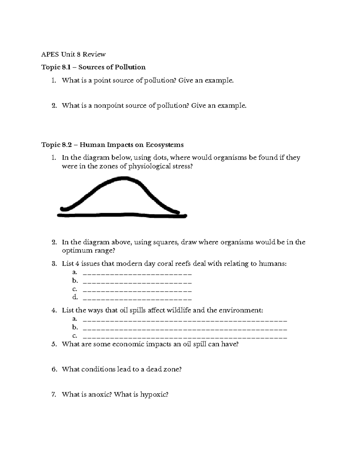 APES Unit 8: Comprehensive Review on Pollution & Ecosystem Impacts ...