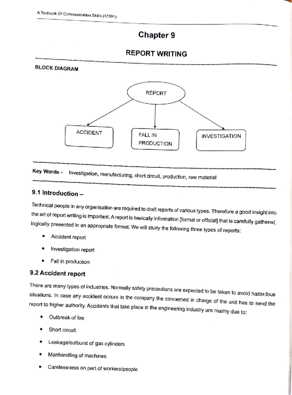 Report Writing Techniques in Communication Skills (17201) - Studocu