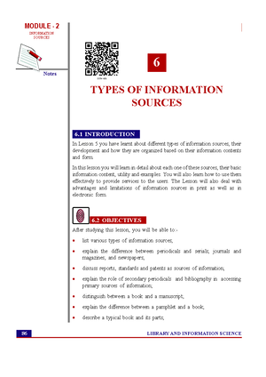 [Solved] Information sources found in the USIU library with their ...