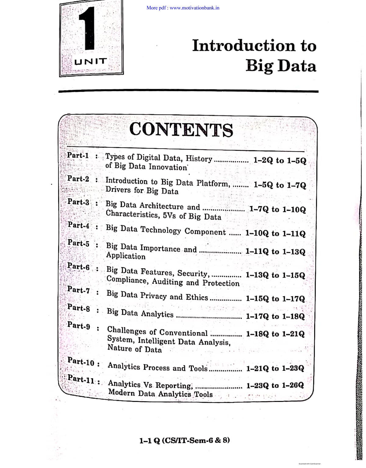 Big Data Quantum motivation - B.tech - Studocu