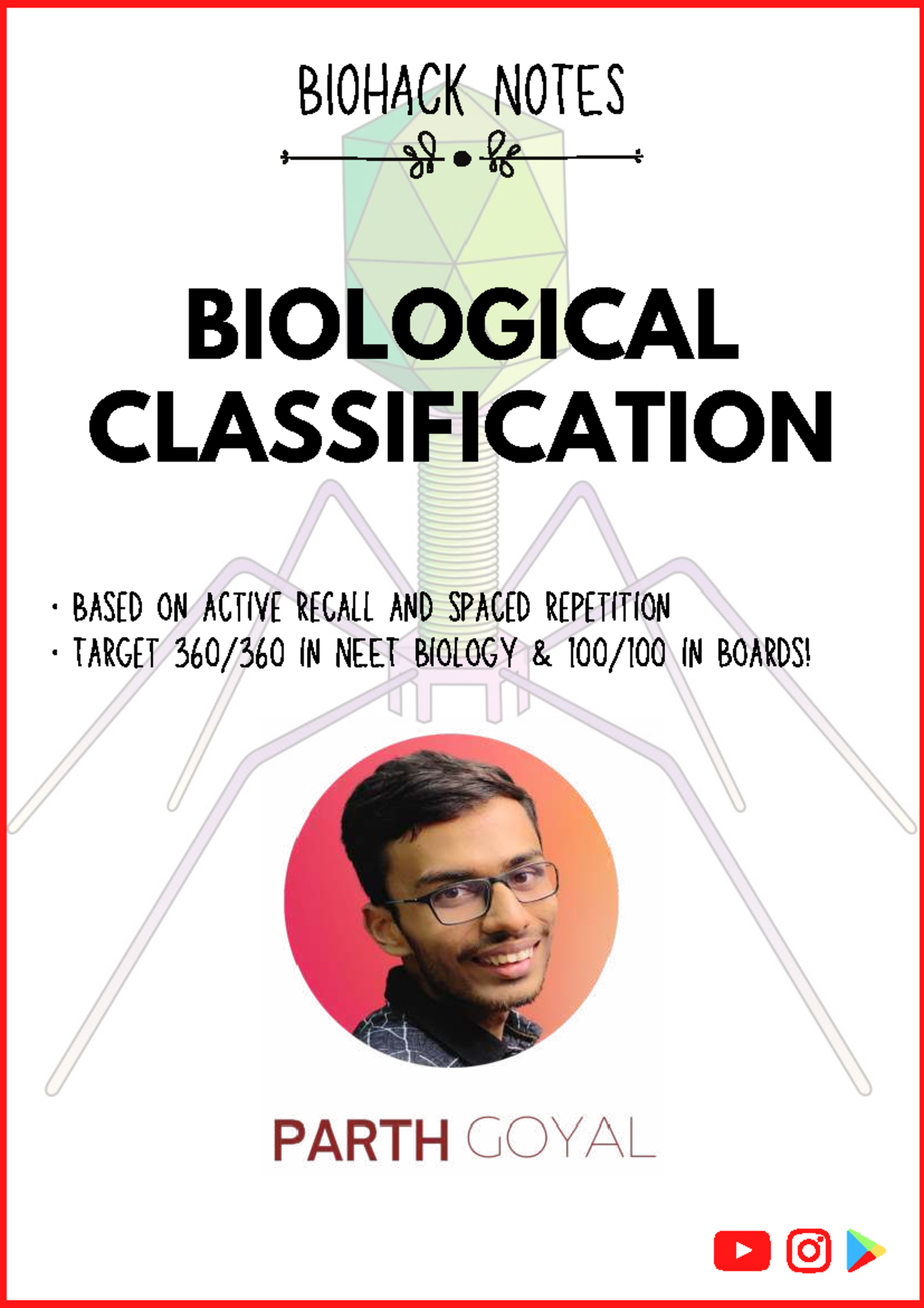 BIOHACK NOTES: Biological Classification for NEET & Boards - Studocu