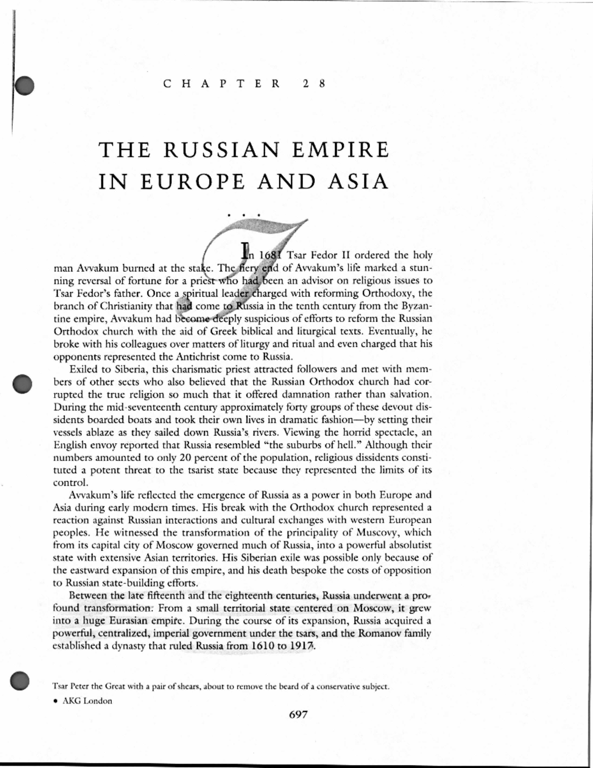 Bentley Ch. 28 - Chapter 28 Reading Material - CHAPTER 8 THE RUSSIAN ...