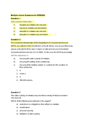 [Solved] 12 Direct supervision concentrates on managing inmate ...