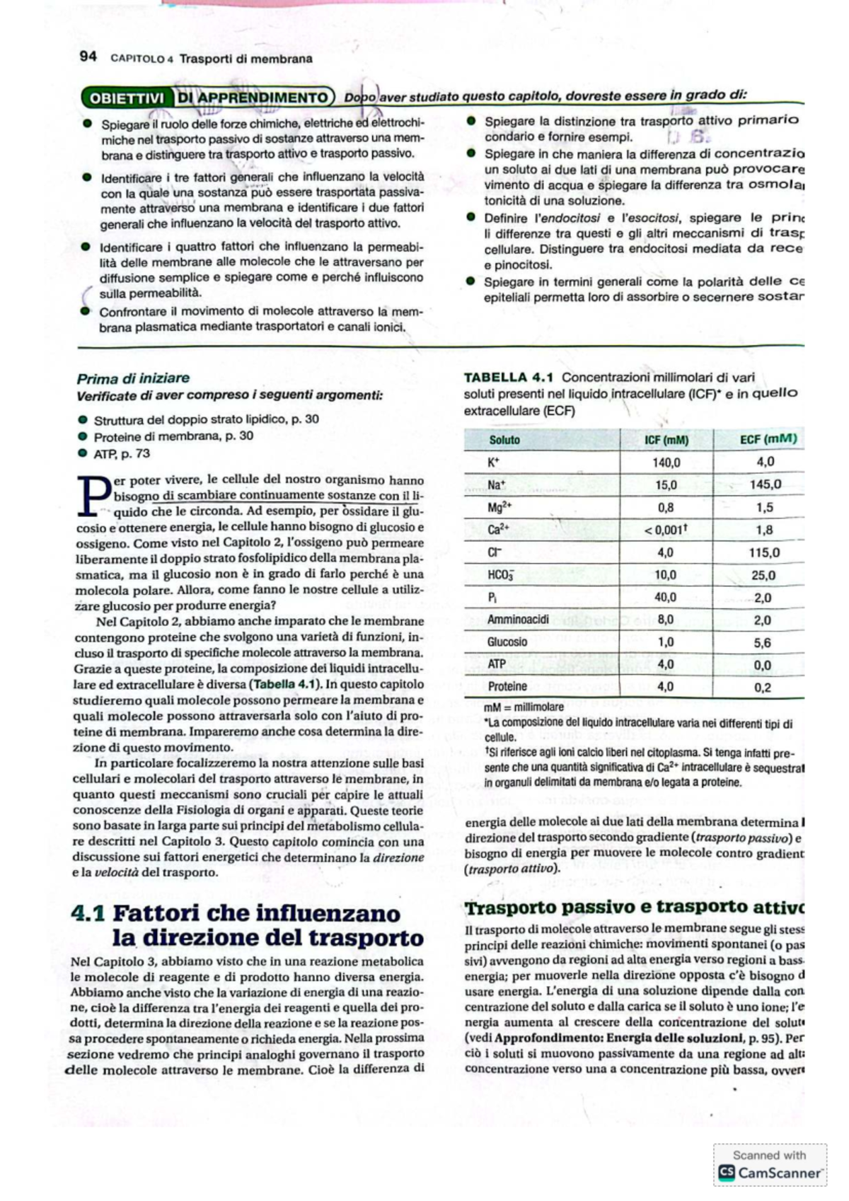 CAPITOLO 4: Trasporti di Membrana - Meccanismi e Fattori Influenzanti ...