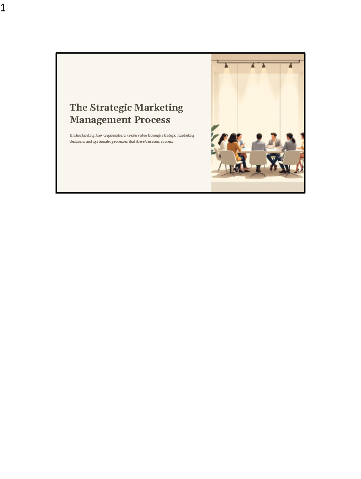 Chapter 2: The Strategic Marketing Management Process (MKT 101) - Studocu