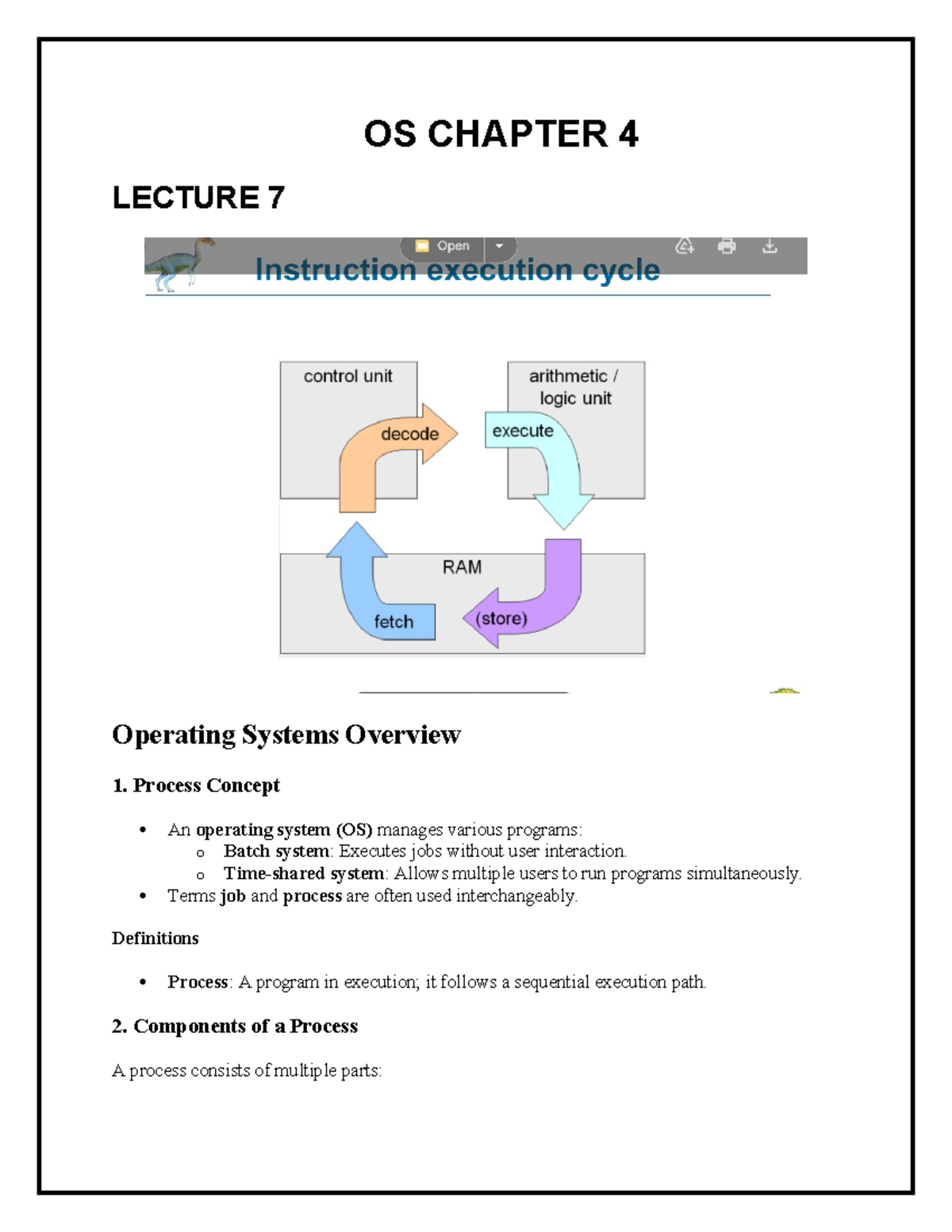 OS Chapter 3 - Presice and to the point notes - OS CHAPTER 4 LECTURE 7 ...