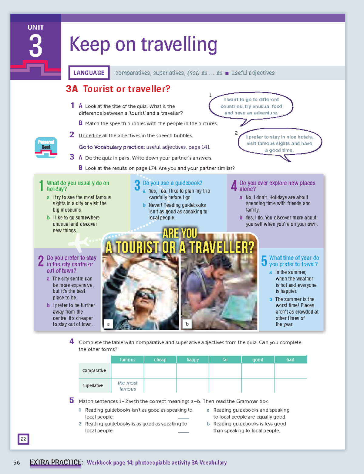 UNIT 3: Keep on Travelling - Comparatives, Superlatives, and Useful ...