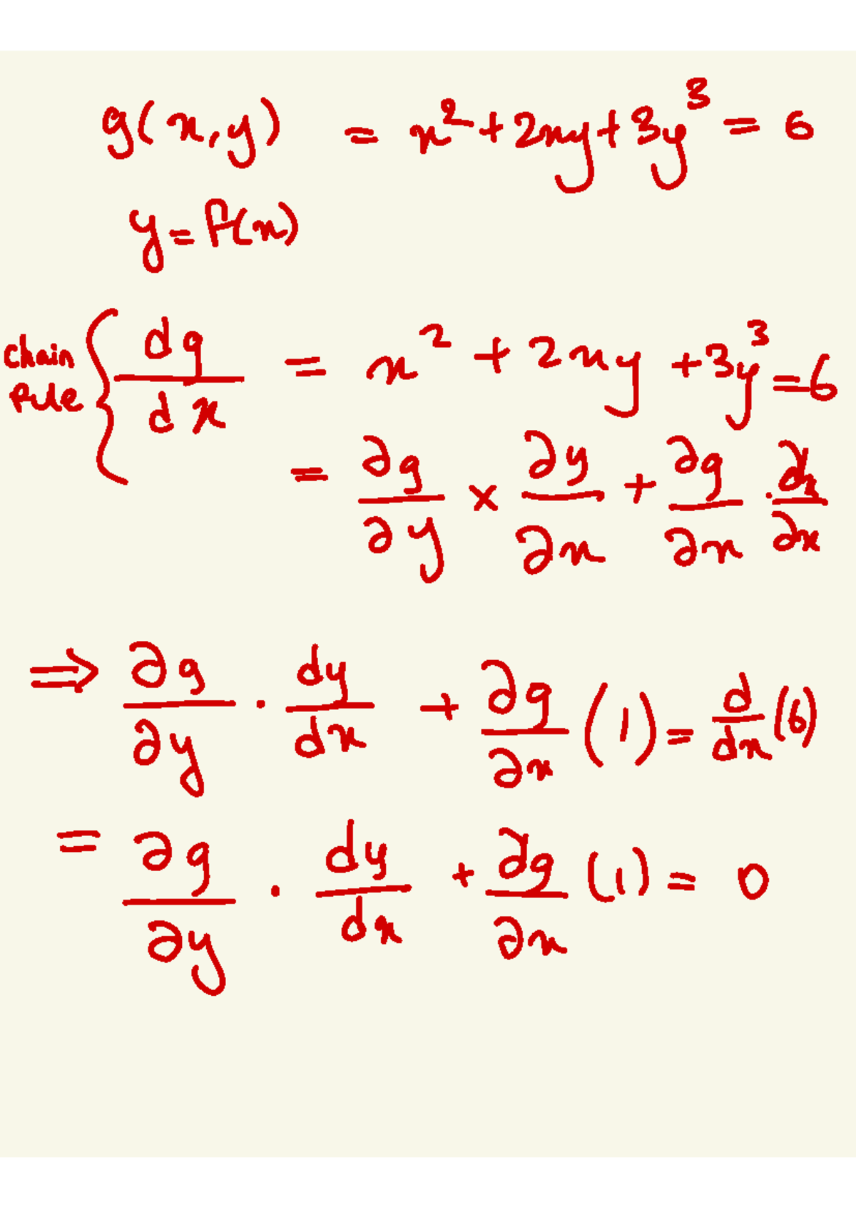 Chain Rule and Homogeneous Functions - Math 101 Lecture Notes - Studocu